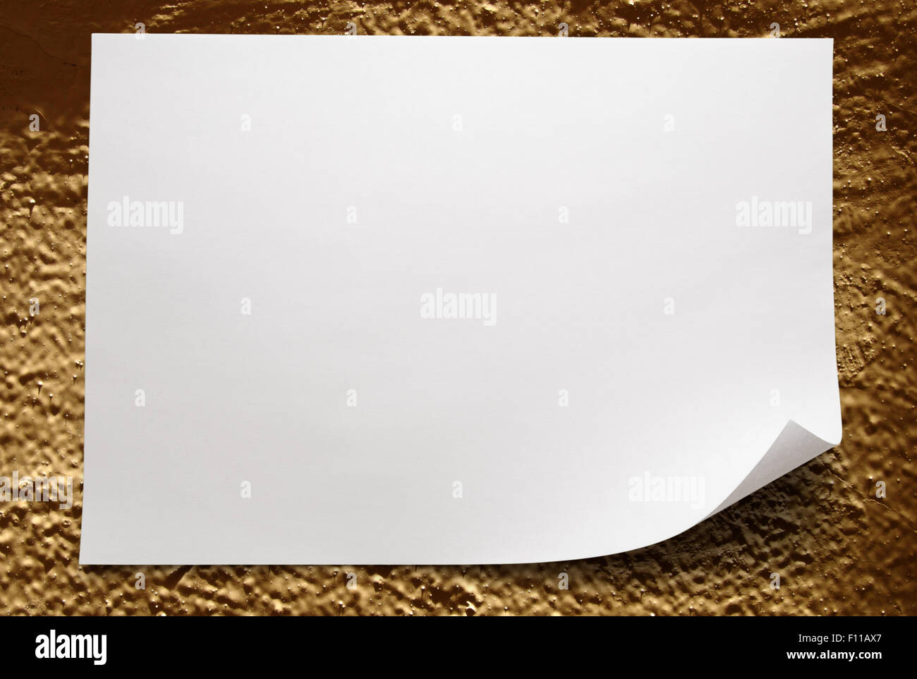 Blank sheet of paper on dirt background Stock Photo - Alamy