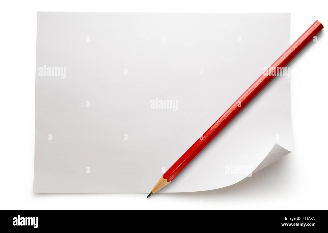 Blank white board sheet Cut Out Stock Images & Pictures - Alamy