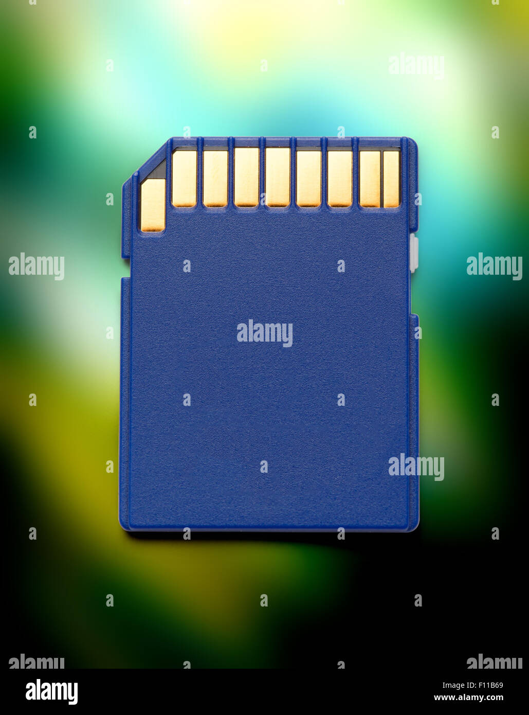 Blue compact memory card for camera in closeup Stock Photo - Alamy