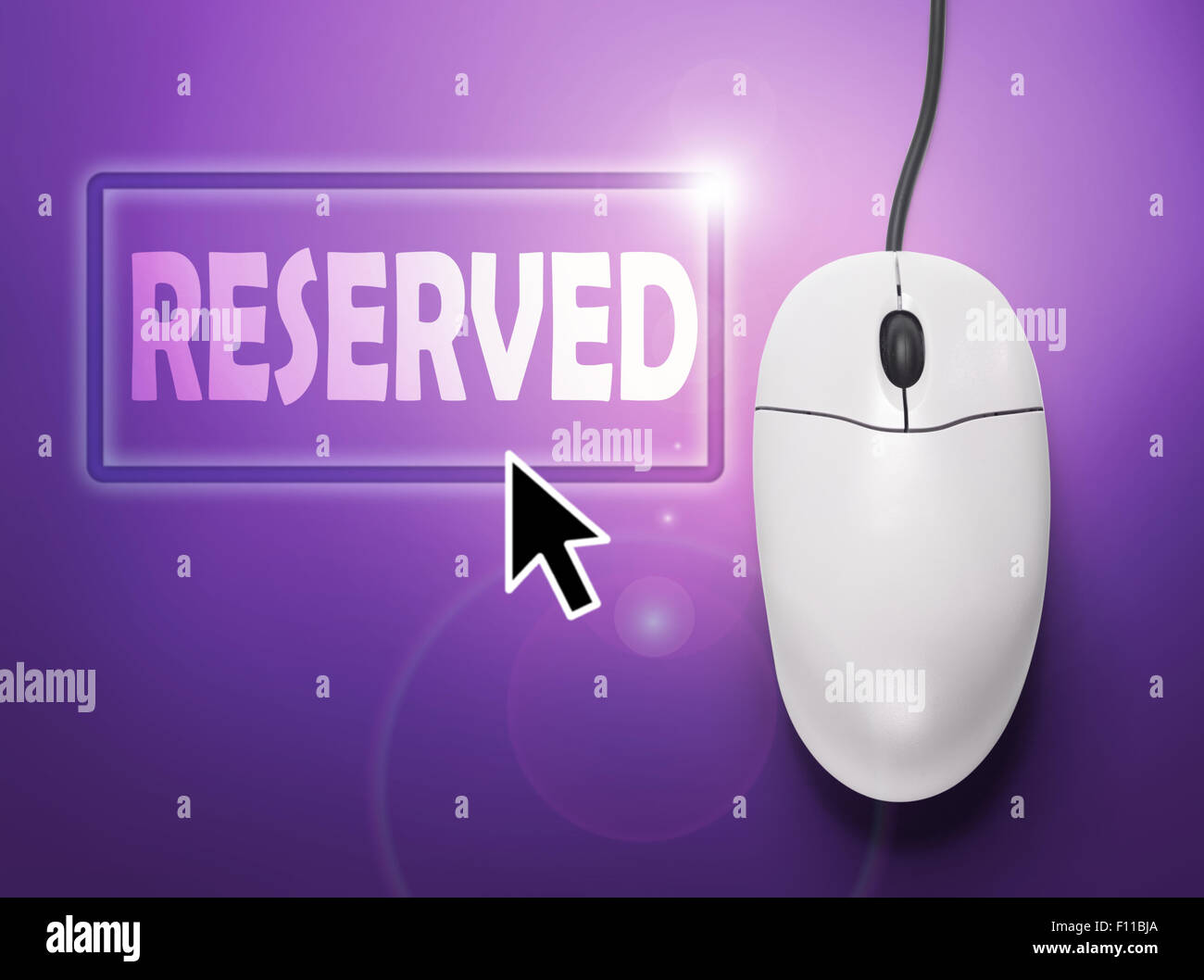 Computer mouse on blank background in closeup Stock Photo - Alamy