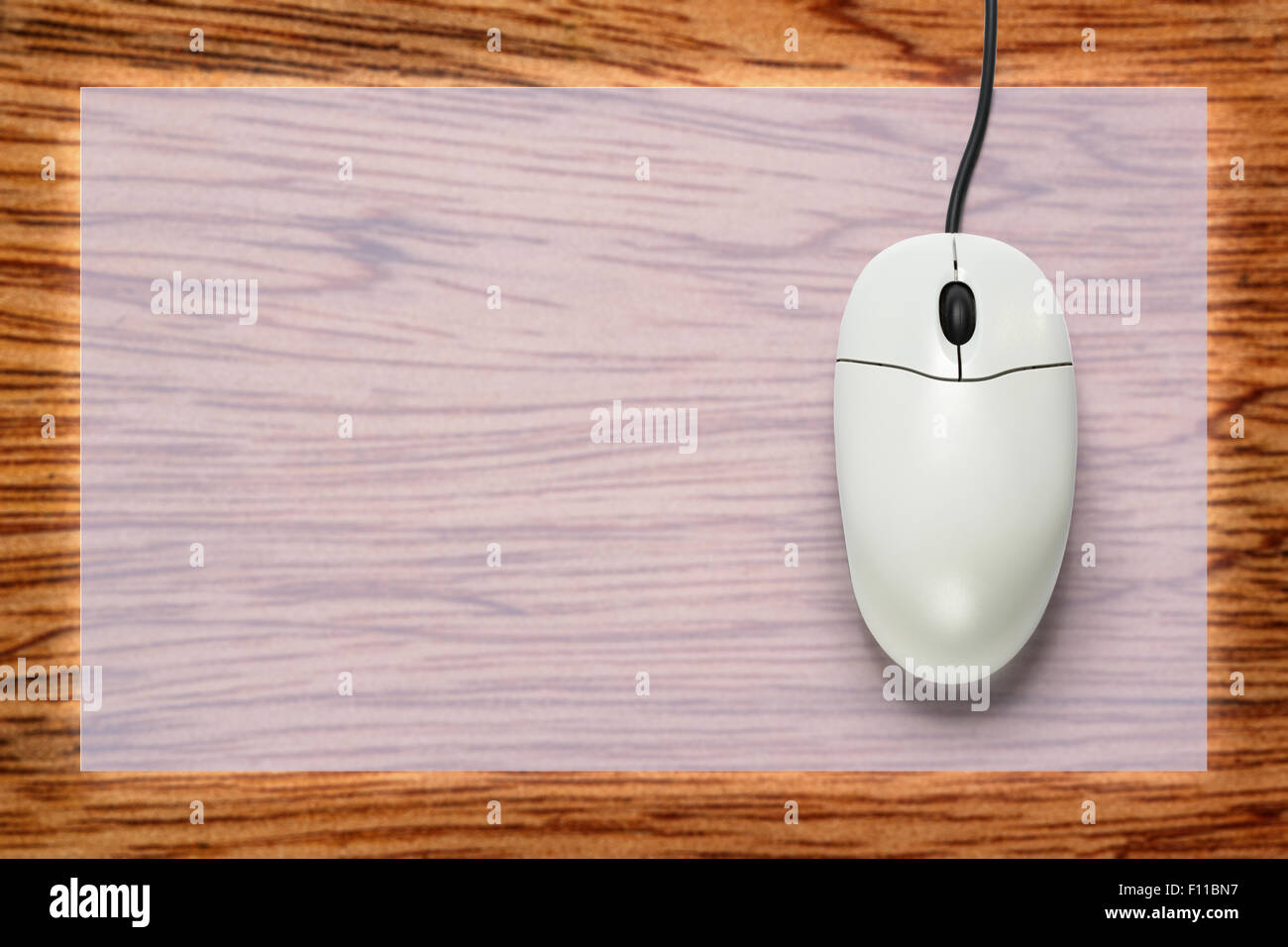 Computer mouse on blank background in closeup Stock Photo - Alamy