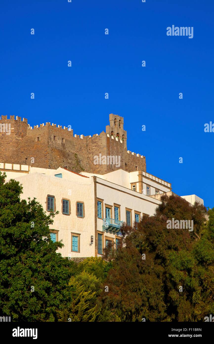 Monastery Of St. John At Chora, Patmos, Dodecanese, Greek Islands ...