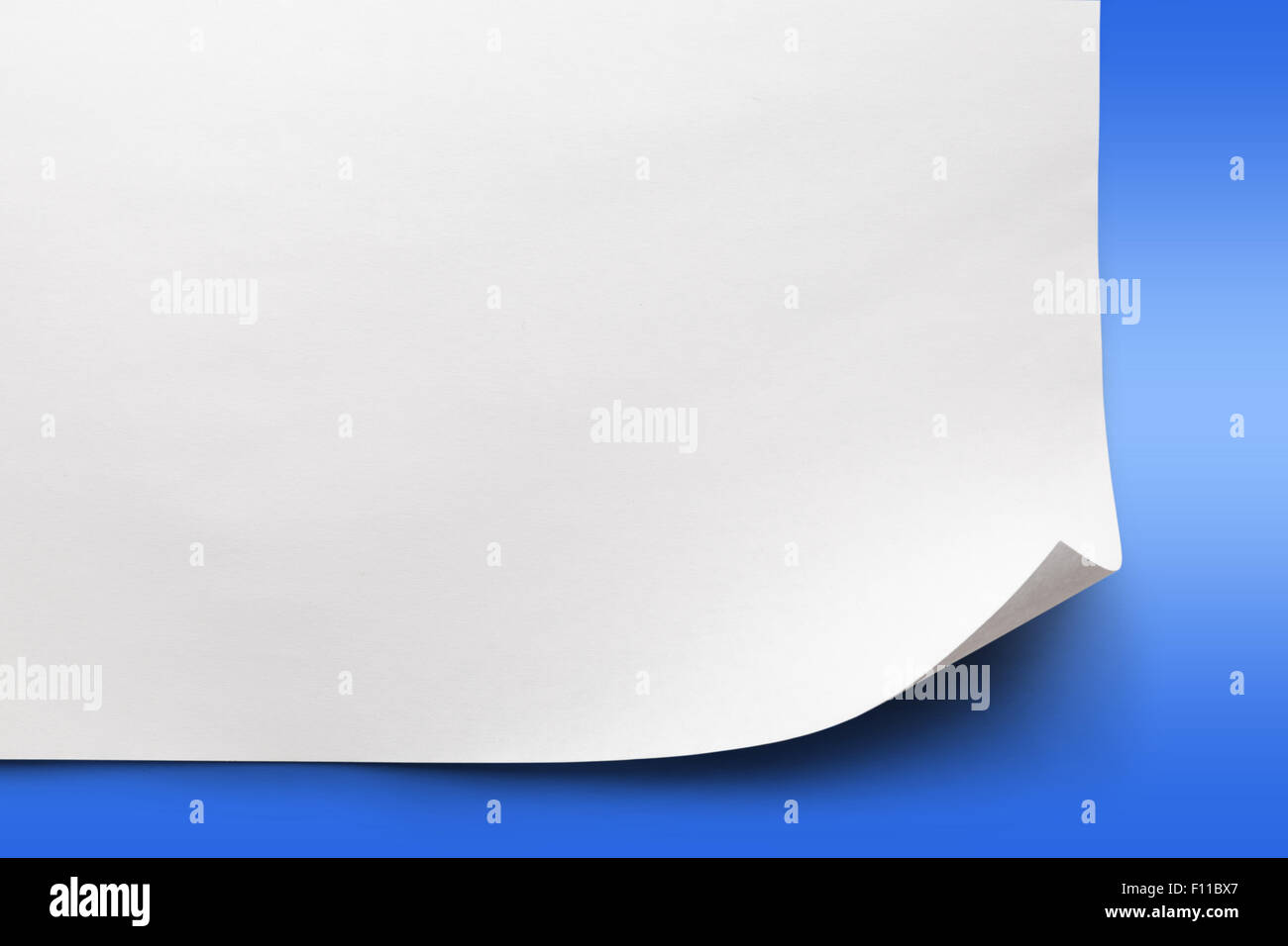 Blank sheet of paper on background closeup Stock Photo - Alamy