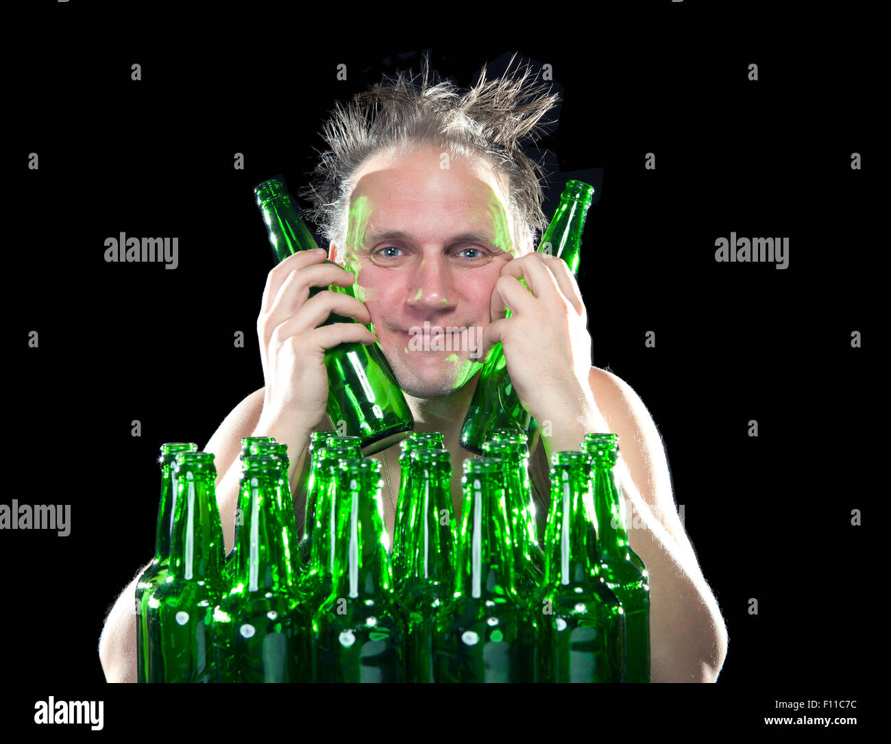 Man with lots of beer hi-res stock photography and images - Alamy