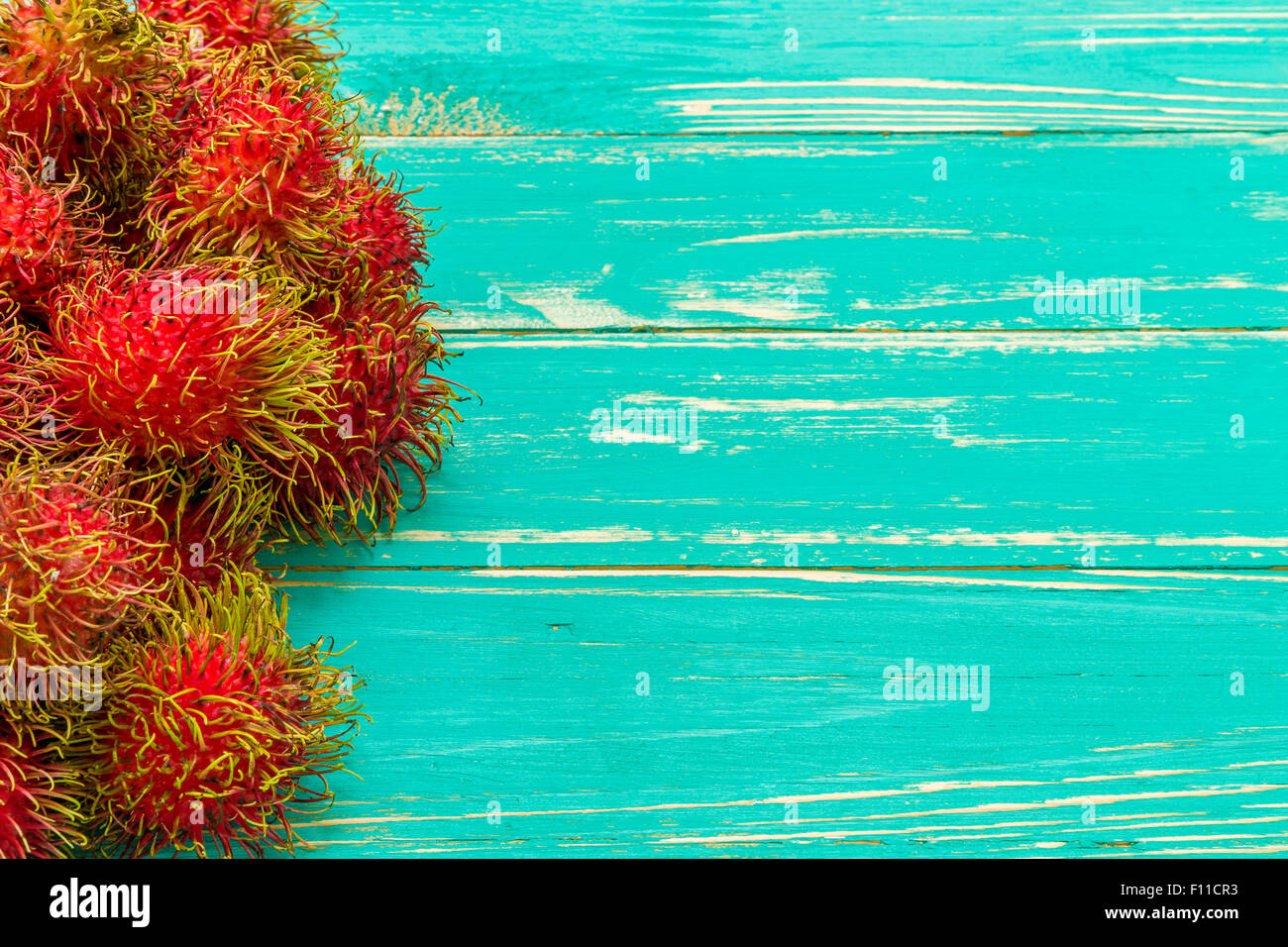 Rambutan, tropical fruit, common fruit in Southeast Asia countries ...
