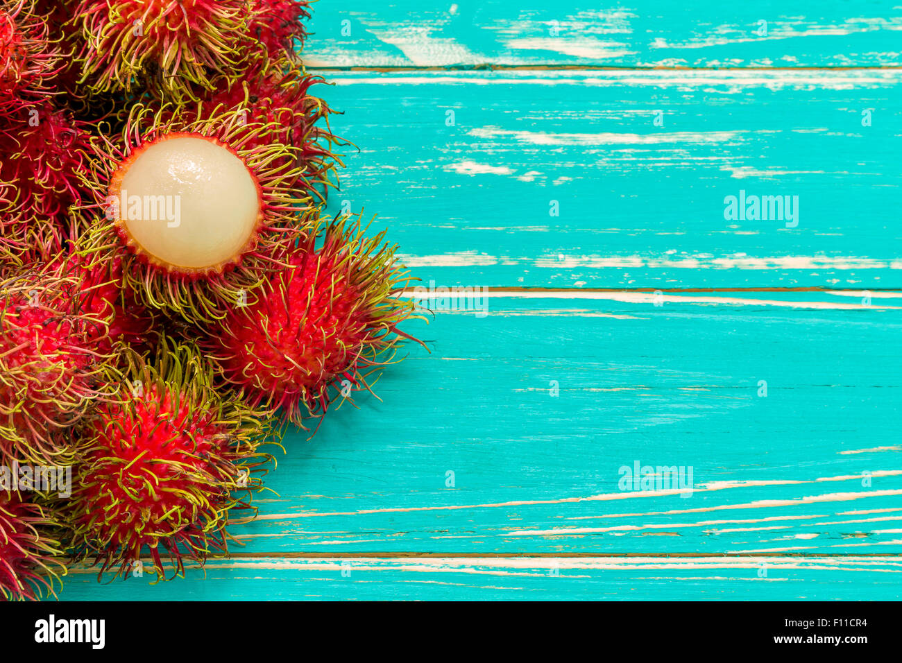 Rambutan, tropical fruit, common fruit in Southeast Asia countries ...