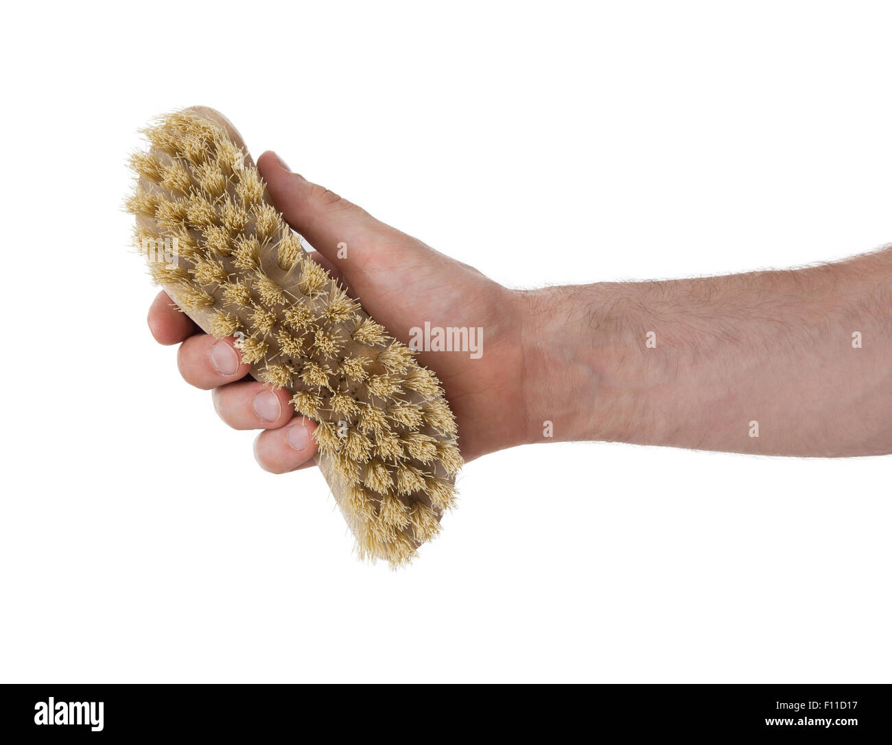 Brush for cleaning isolated on white background Stock Photo - Alamy