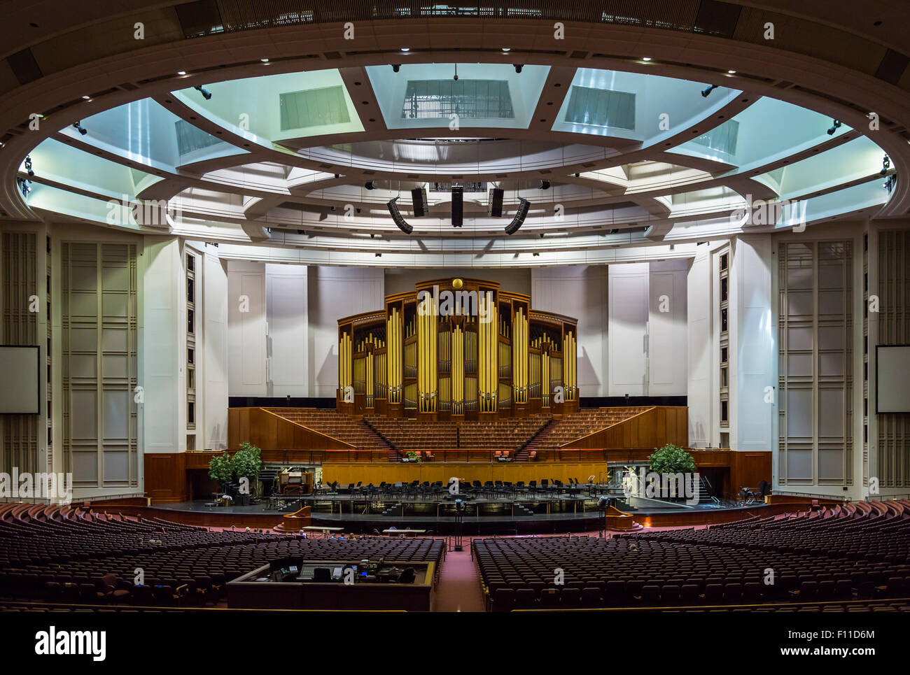 The Mormon Conference Center interior auditorium in Salt Lake City ...