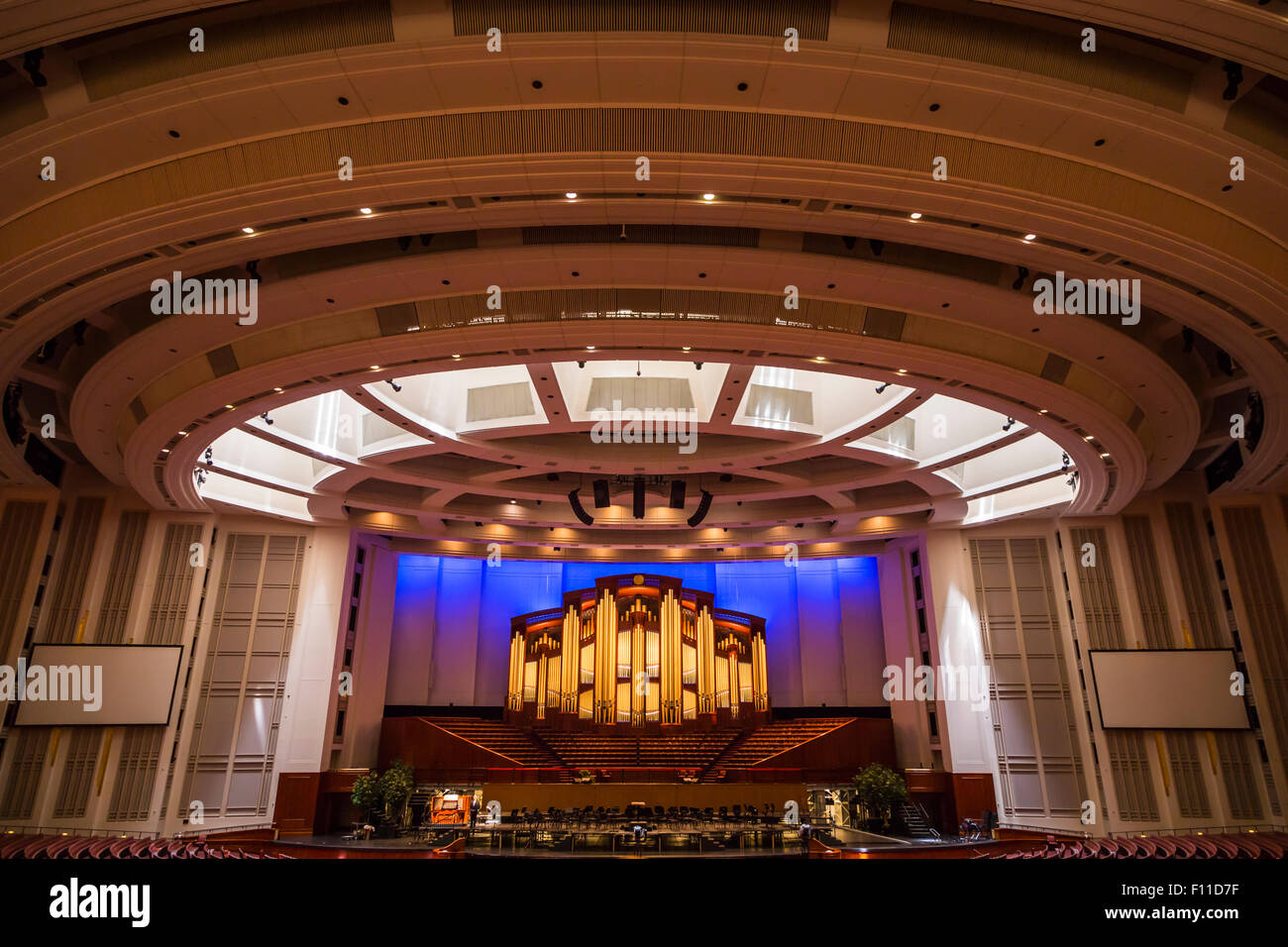 The Mormon Conference Center interior auditorium in Salt Lake City ...