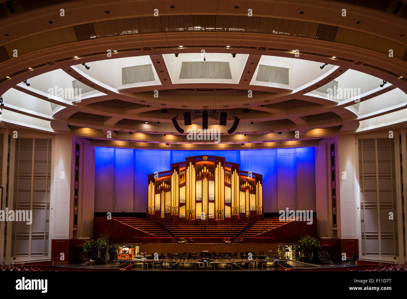 The Mormon Conference Center interior auditorium in Salt Lake City ...