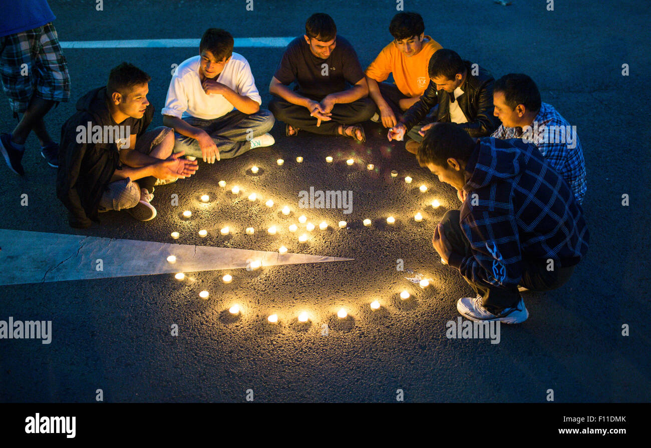 Around candles hi-res stock photography and images - Alamy