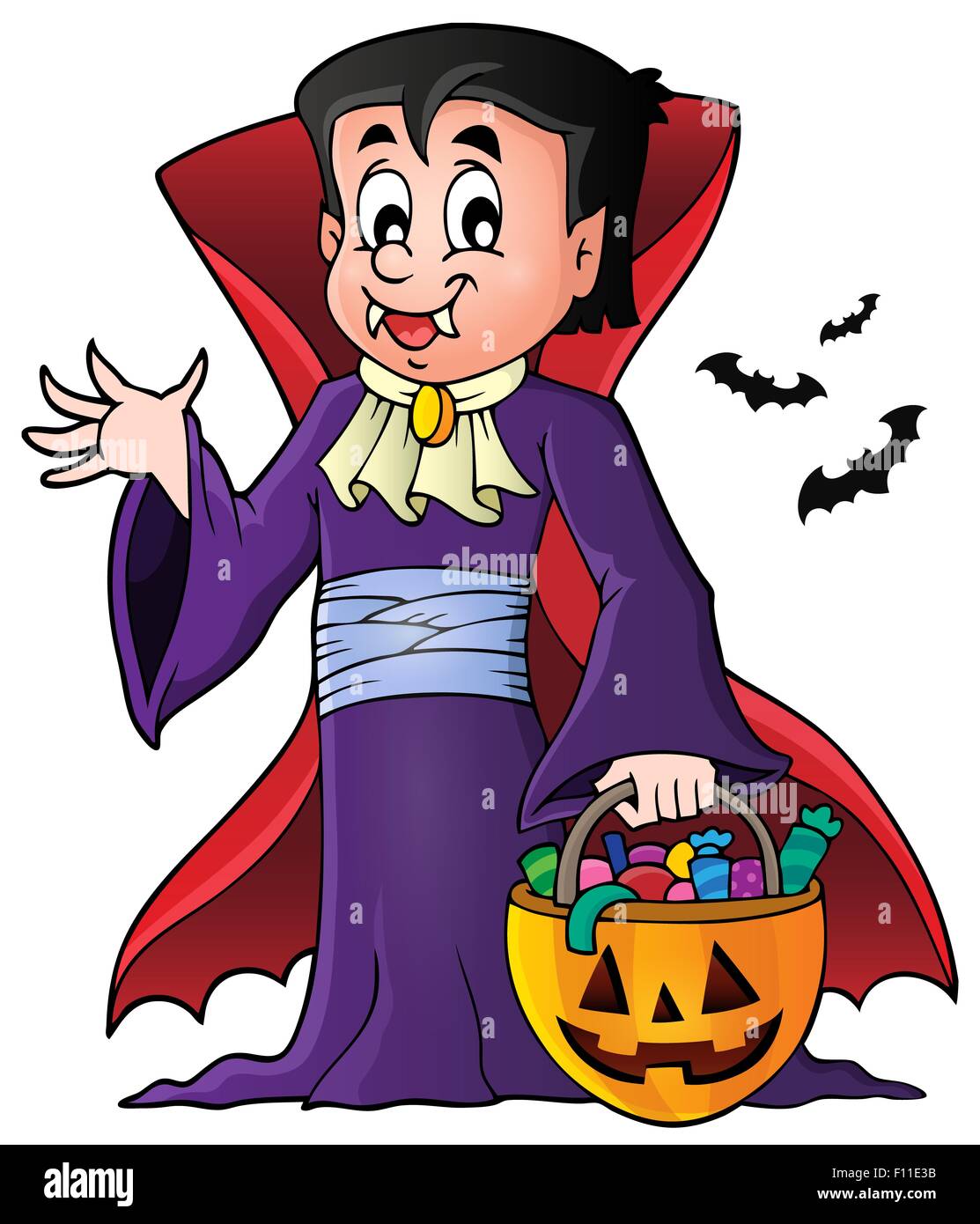 Halloween vampire theme image 1 - picture illustration Stock Photo - Alamy