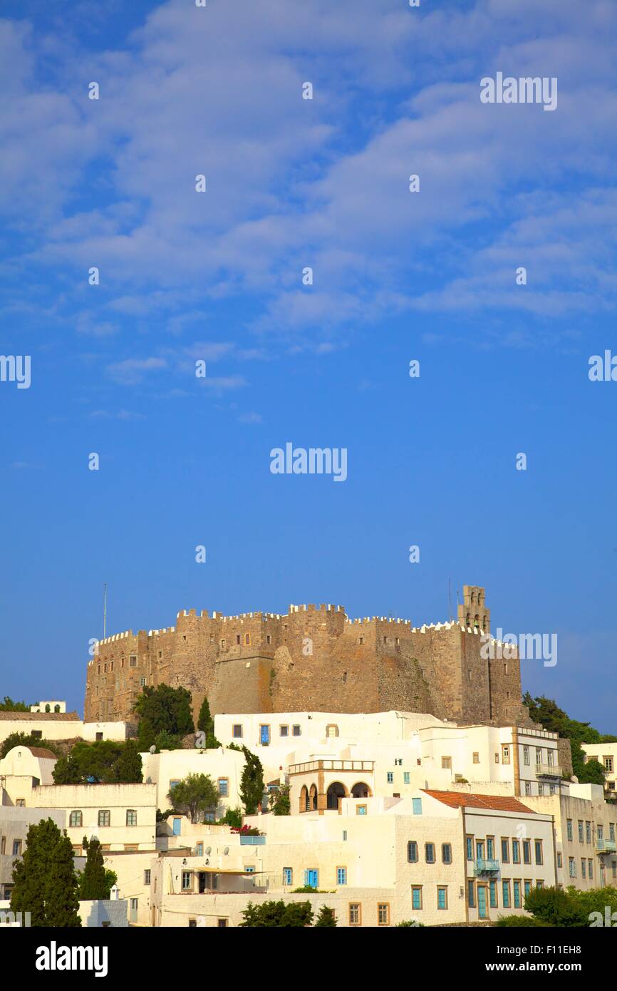 Monastery Of St. John At Chora, Patmos, Dodecanese, Greek Islands ...