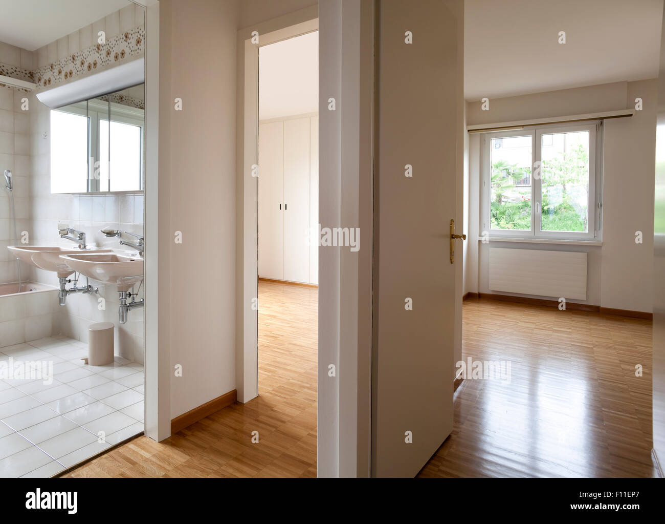 Modern apartment, interior. Empty flat Stock Photo - Alamy