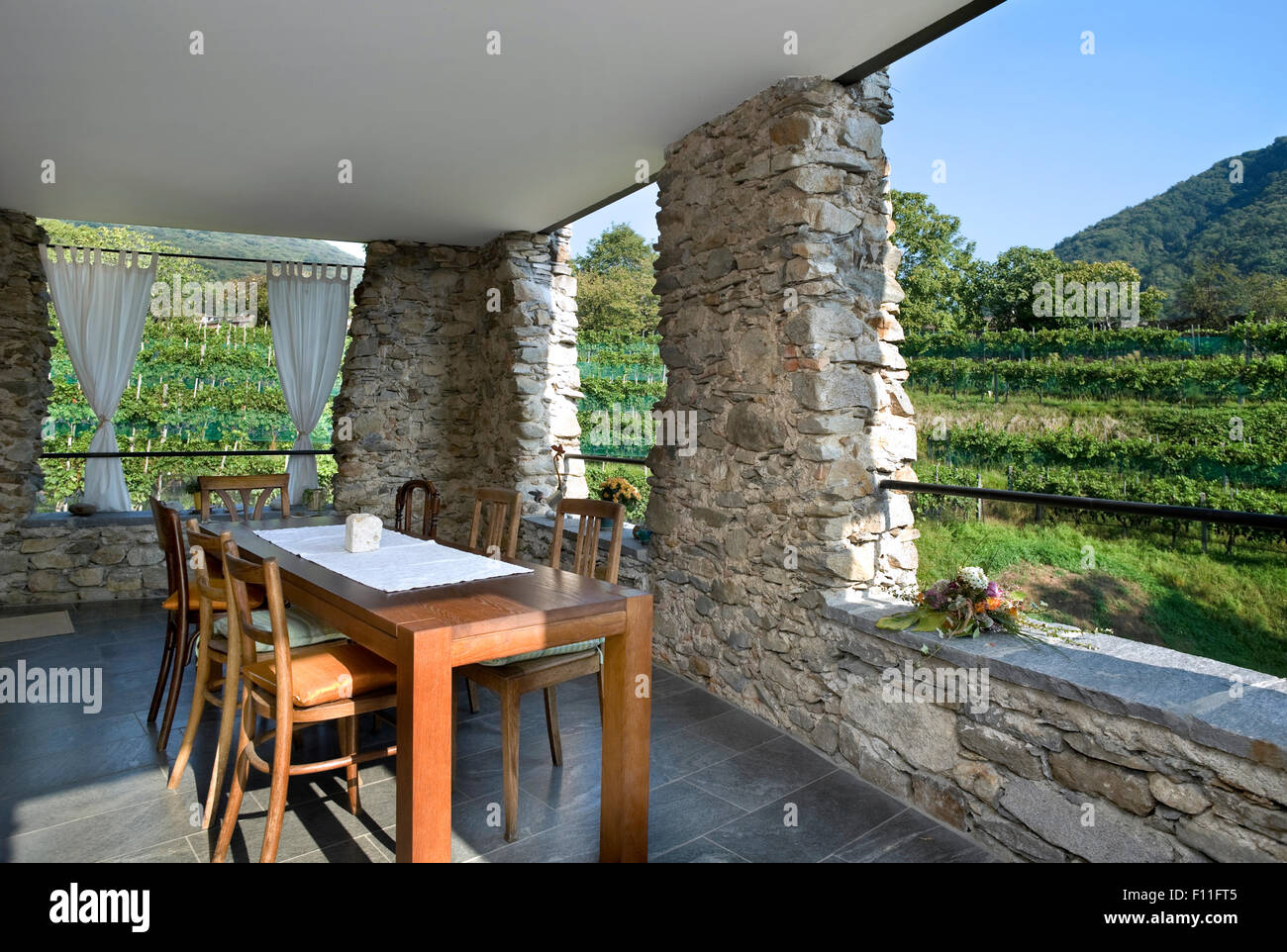 Stone veranda hi-res stock photography and images - Alamy