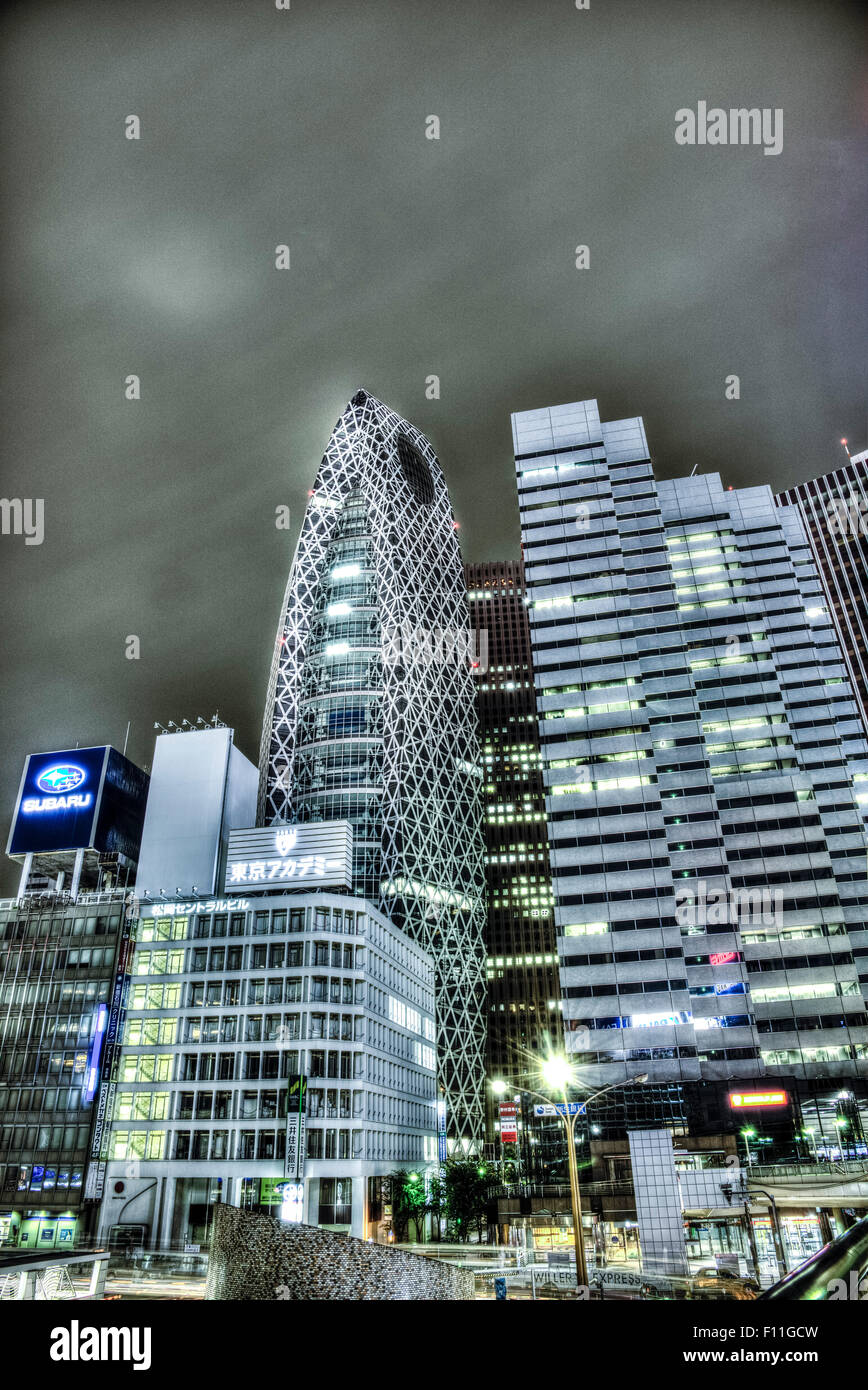 Tokyo Mode Gakuen Cocoon Tower and Shinjuku buildings Shinjuku-Ku,Tokyo ...