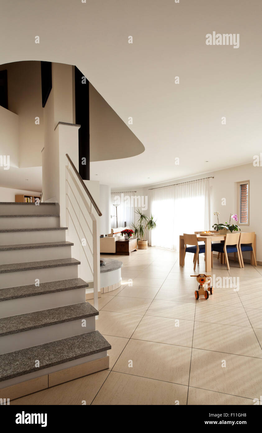 openspace modern interior, stairs Stock Photo - Alamy