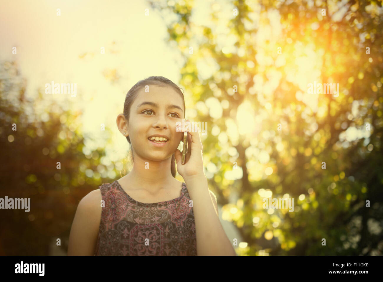Girl Talking On The Cell Phone