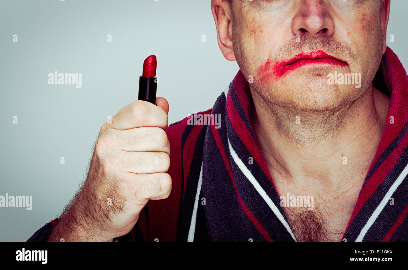 Smeared lipstick hi-res stock photography and images - Alamy
