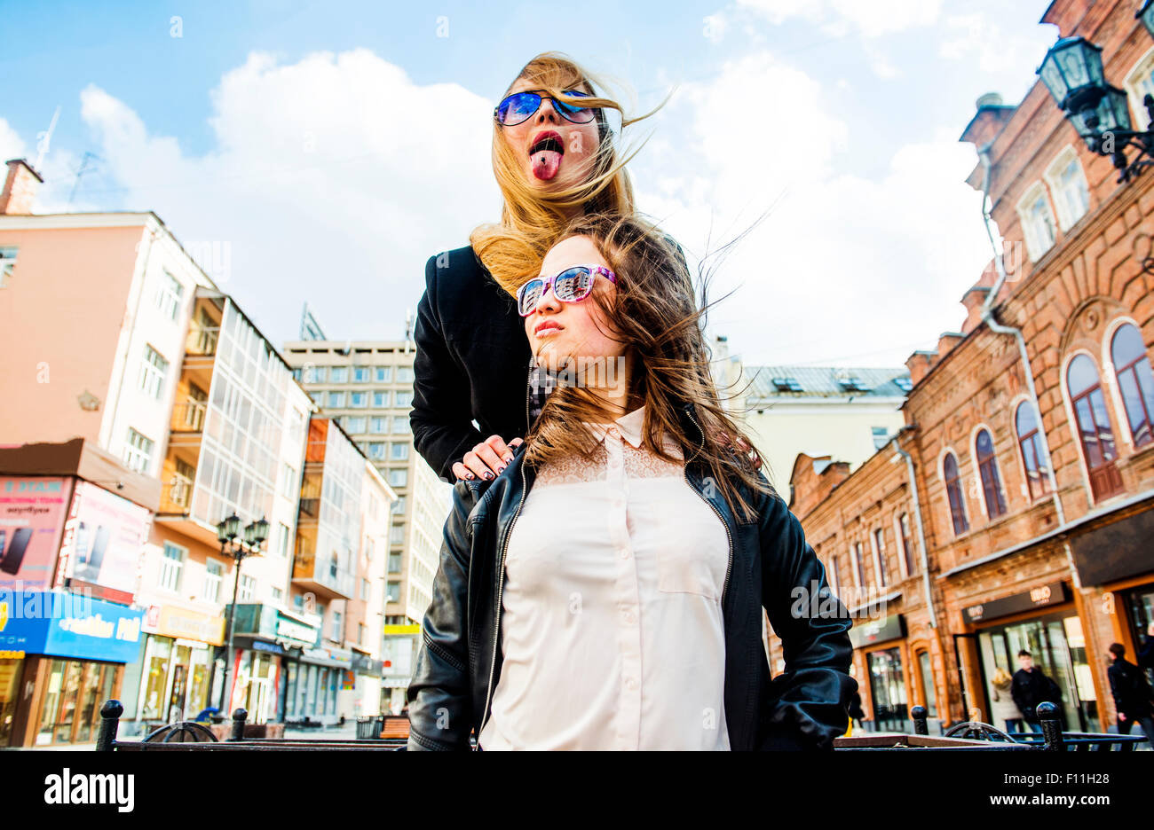 Low angle view woman hi-res stock photography and images - Alamy