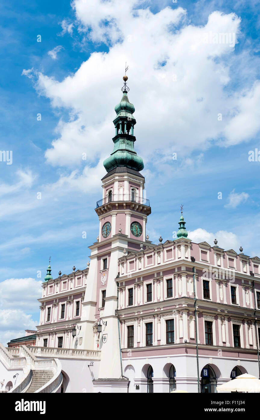 Old main market square in the old town of "Zamosc" - UNESCO World ...