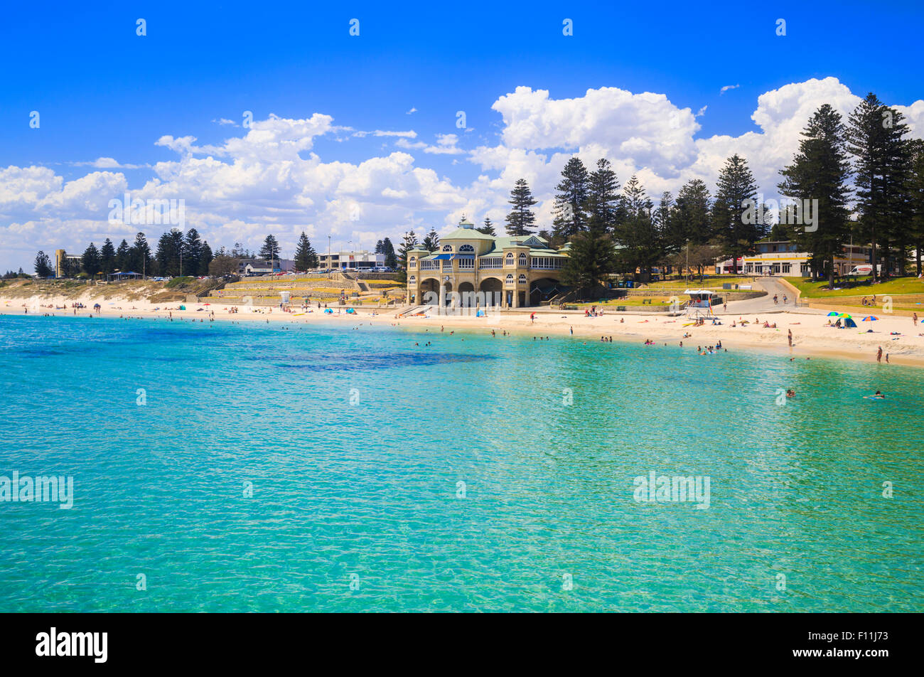 Cottesloe Beach on a beautiful and calm summer's day afternoon Stock ...