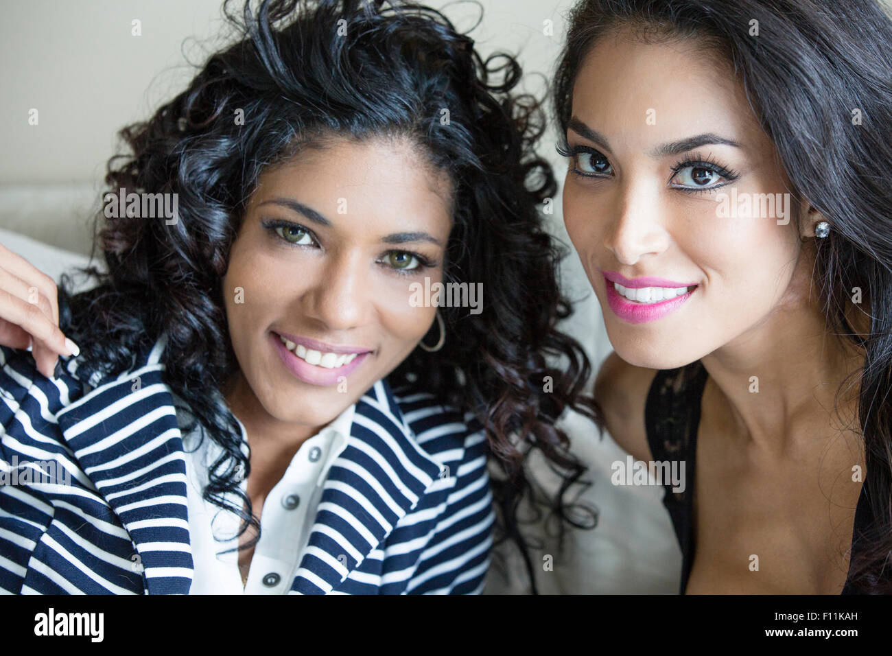 Closeup cheerful multi ethnic hi-res stock photography and images - Alamy