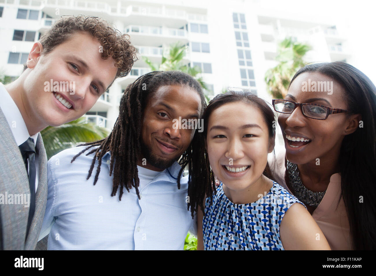 Young smiling multicultural businesspeople hi-res stock photography and ...