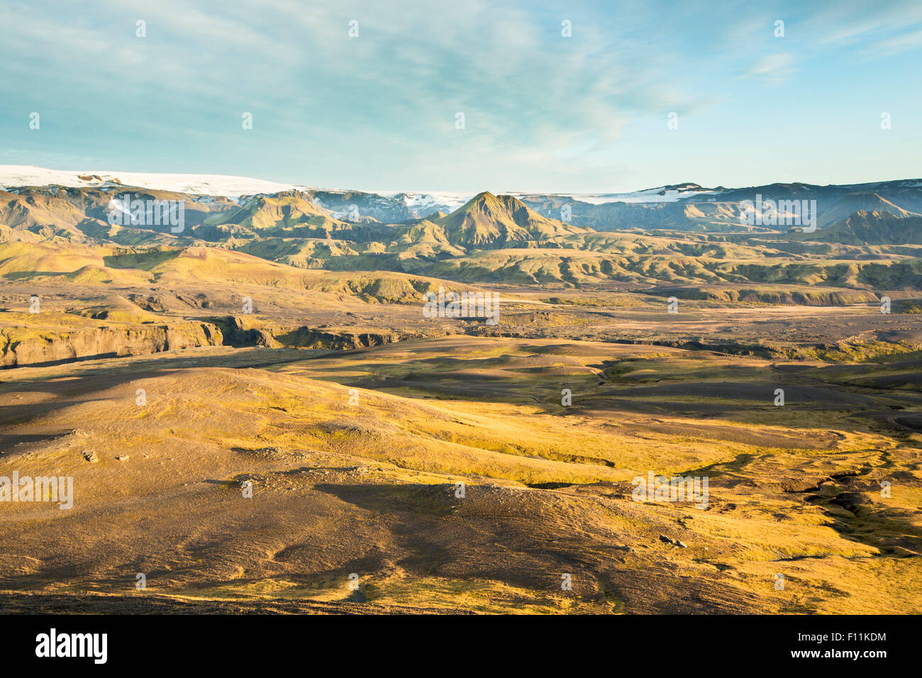 Distant hills and rock formations in remote landscape Stock Photo - Alamy