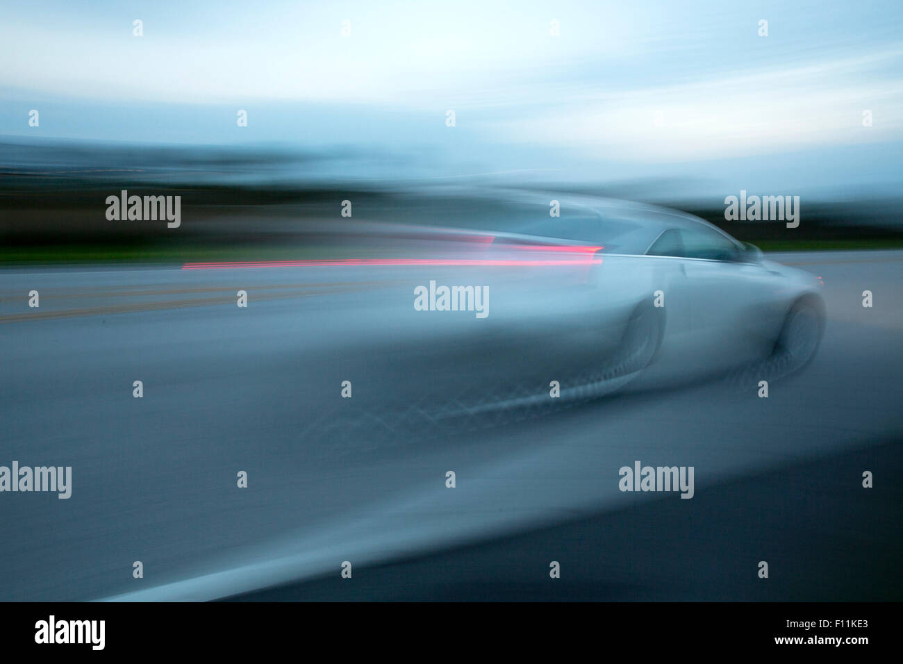 Outdoor blurry image car road hi-res stock photography and images - Alamy