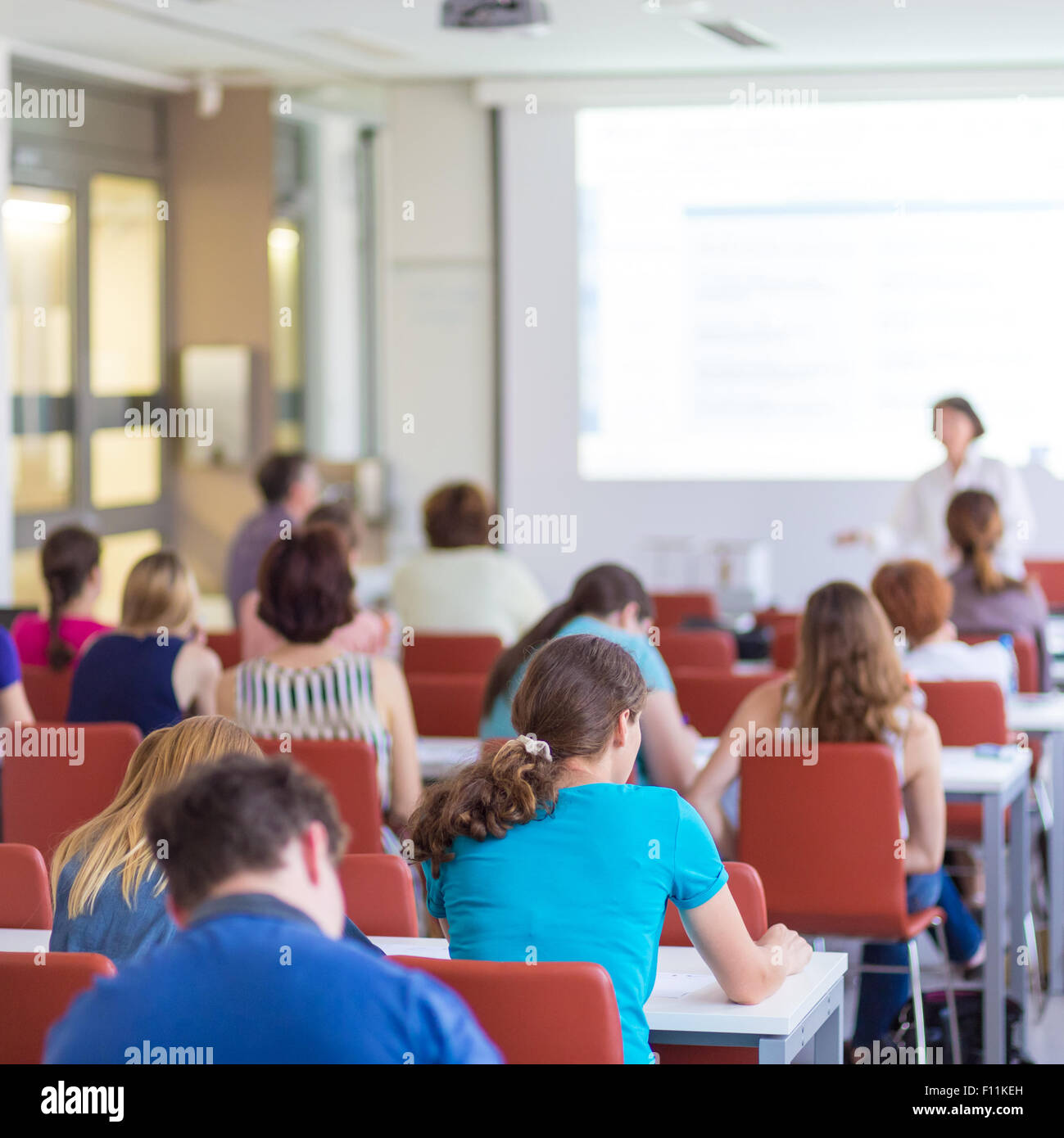 Lecture at university Stock Photo - Alamy