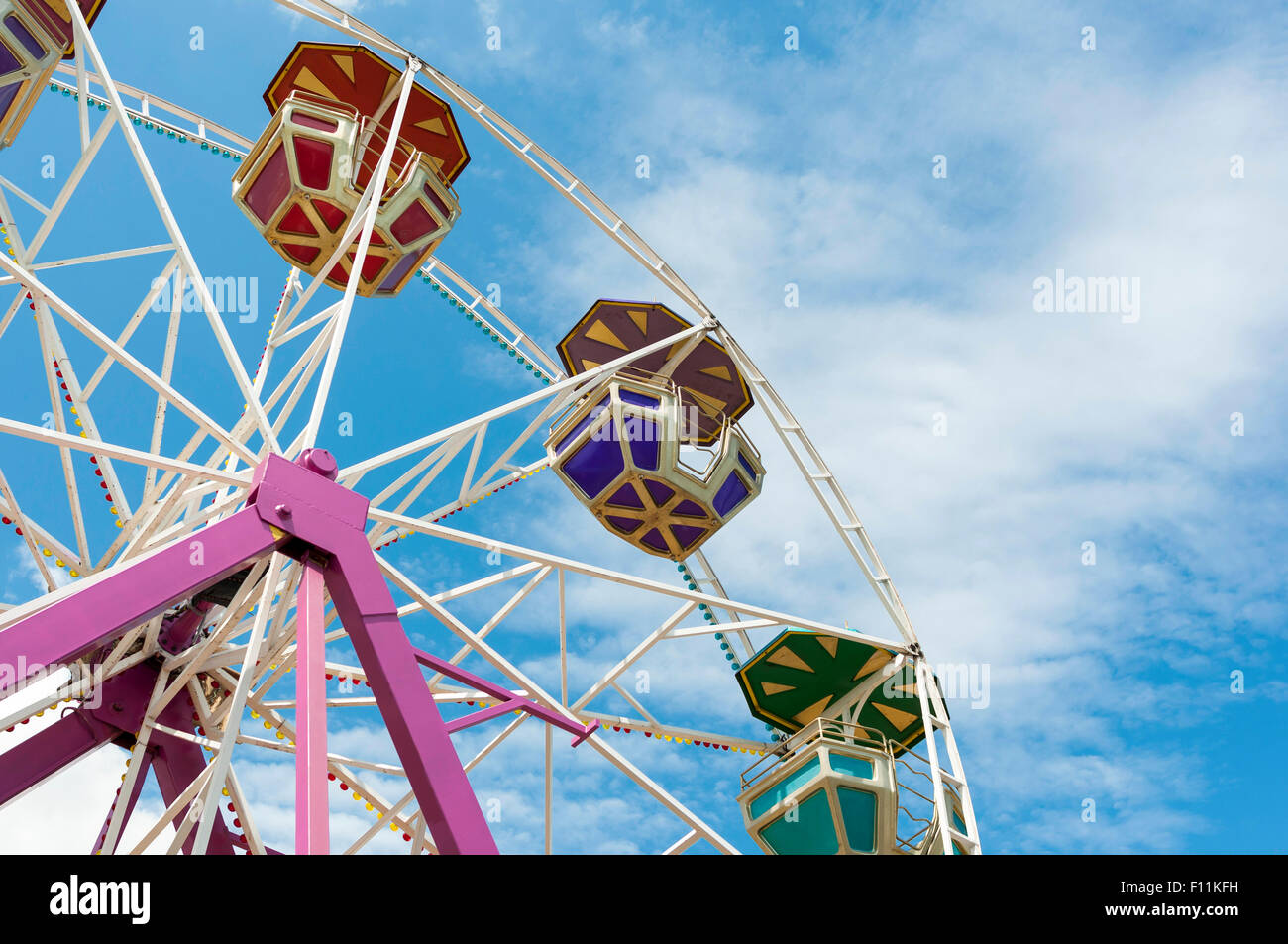 ferris wheel on a summer blue sky Stock Photo - Alamy