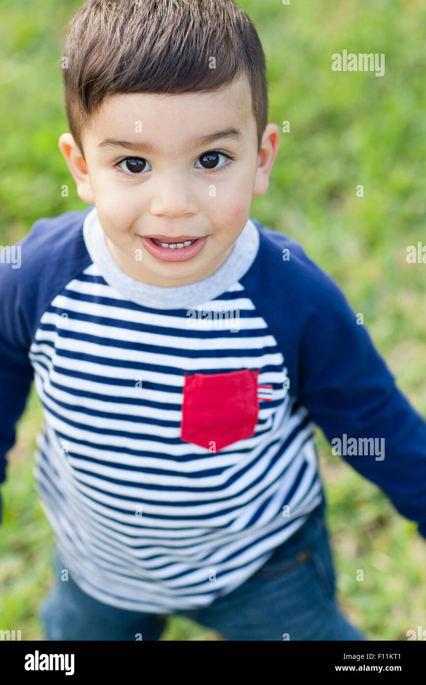Close up latino boy smile hi-res stock photography and images - Alamy