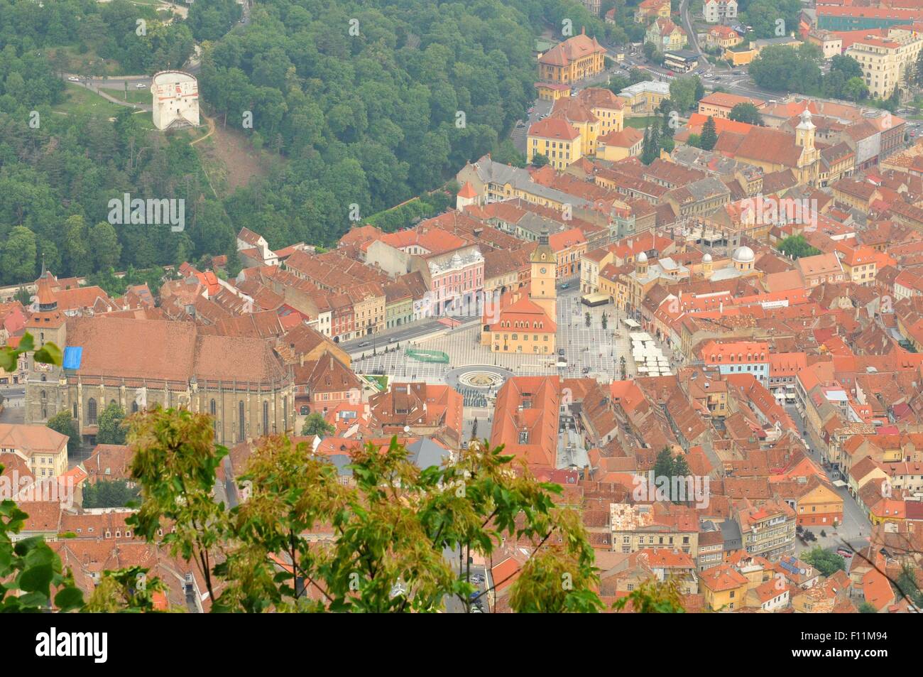 Aerial view of Brasov, Romania Stock Photo - Alamy