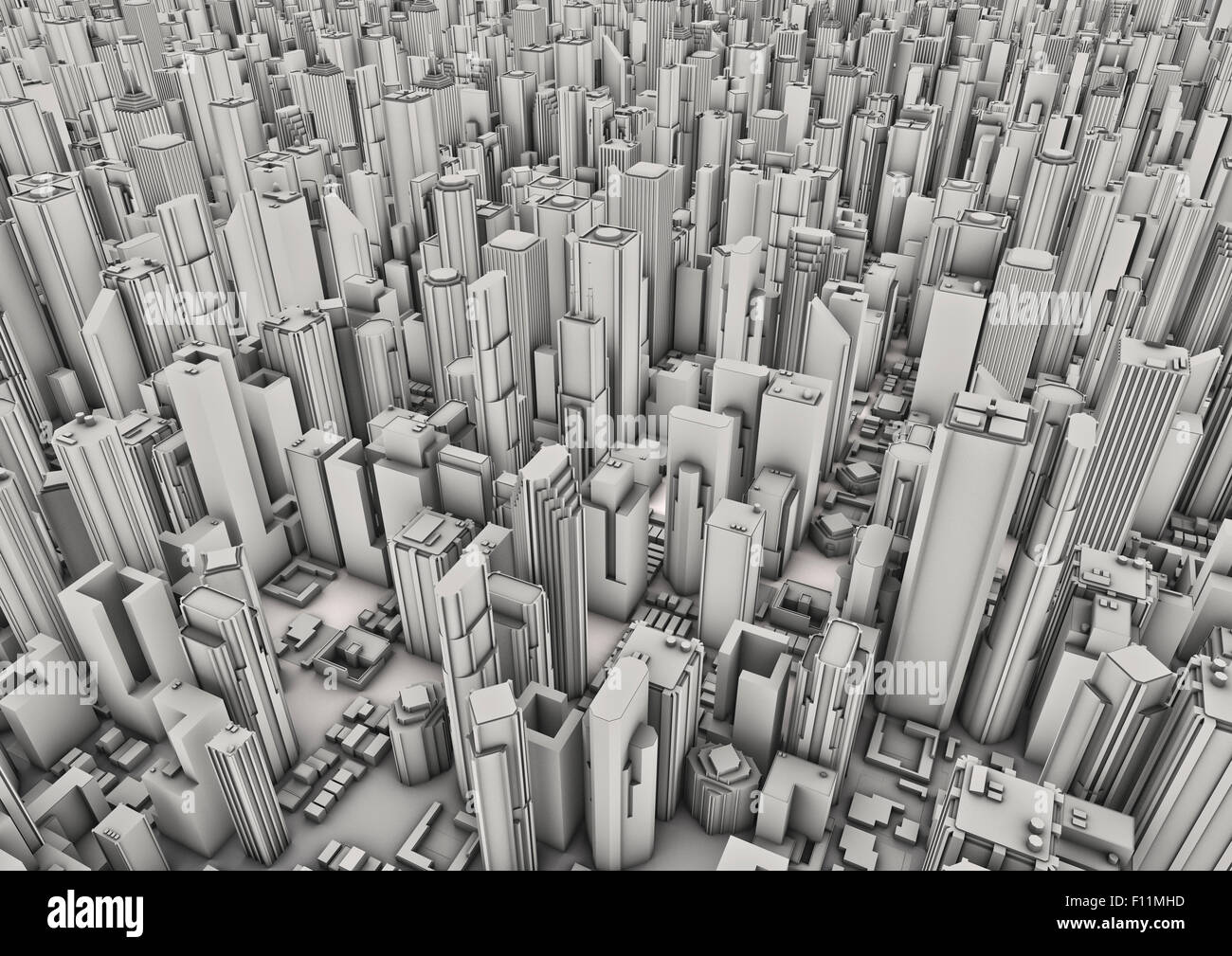 City background, 3D render of aerial view of modern city Stock Photo ...
