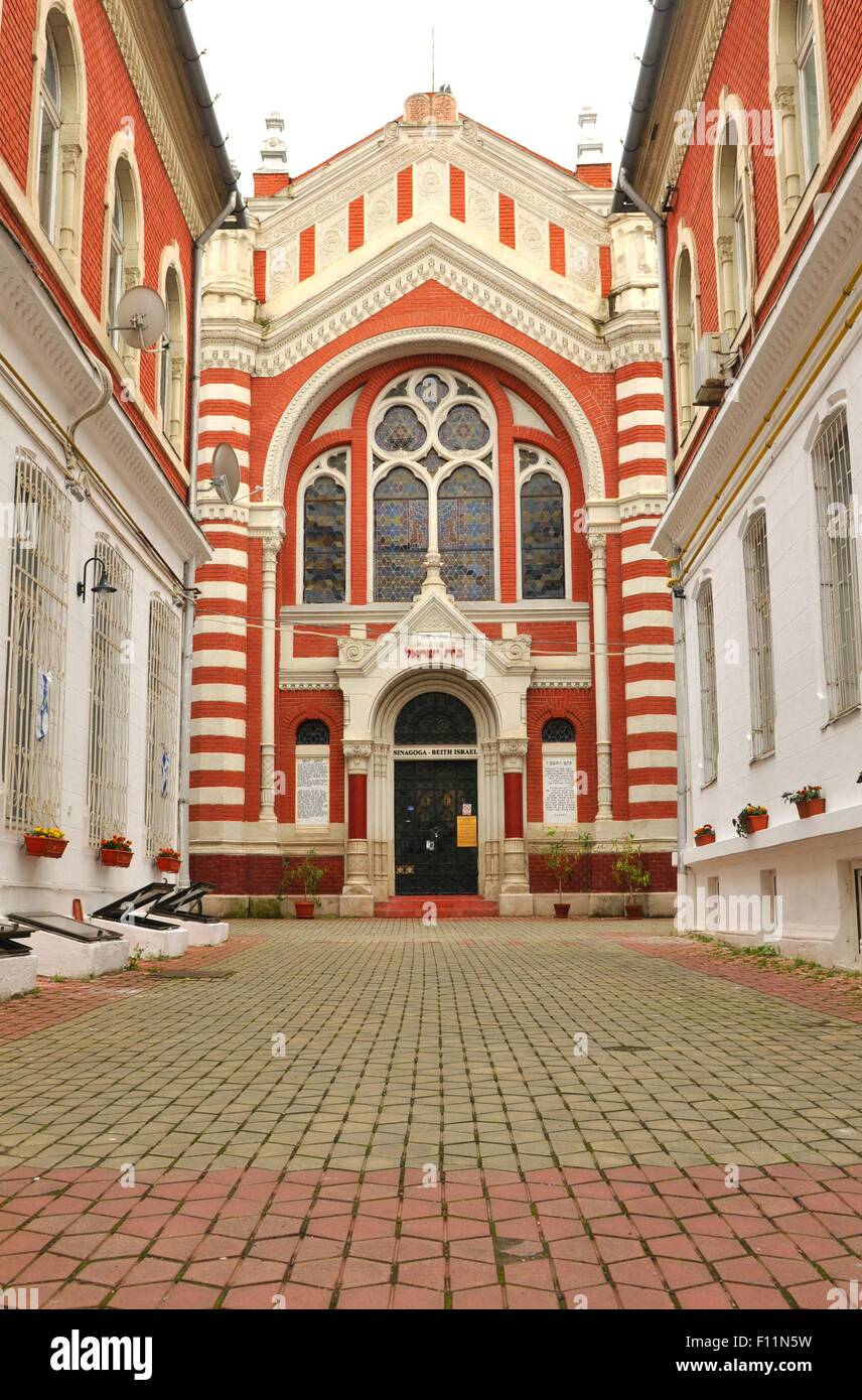 Architectural detail of the synagogue in Brasov, Romania Stock Photo ...