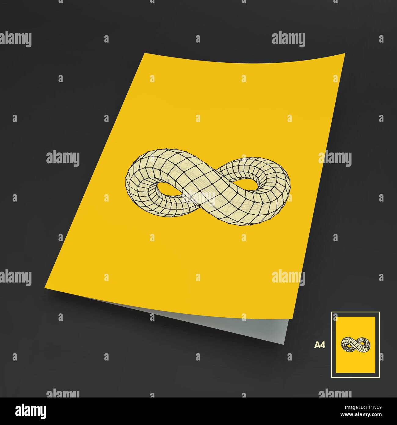 A4 Business Blank. Infinity Symbol. Can Be Used For Advertising ...