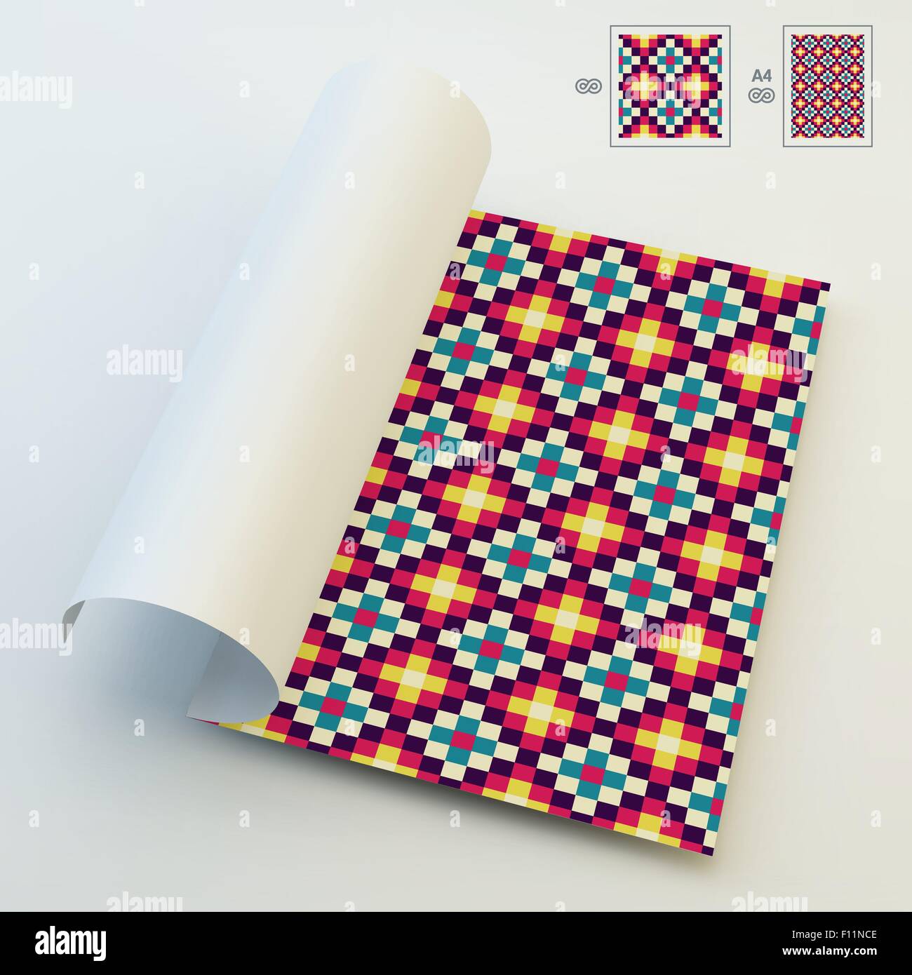 Seamless Vector Background. A4 Business Blank. Can Be Used For ...