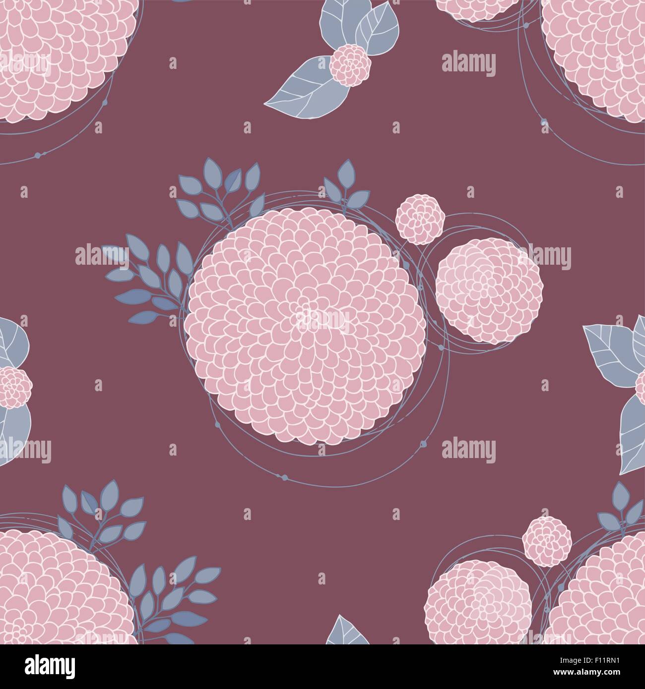 Seamless texture with asters Stock Vector Image & Art - Alamy