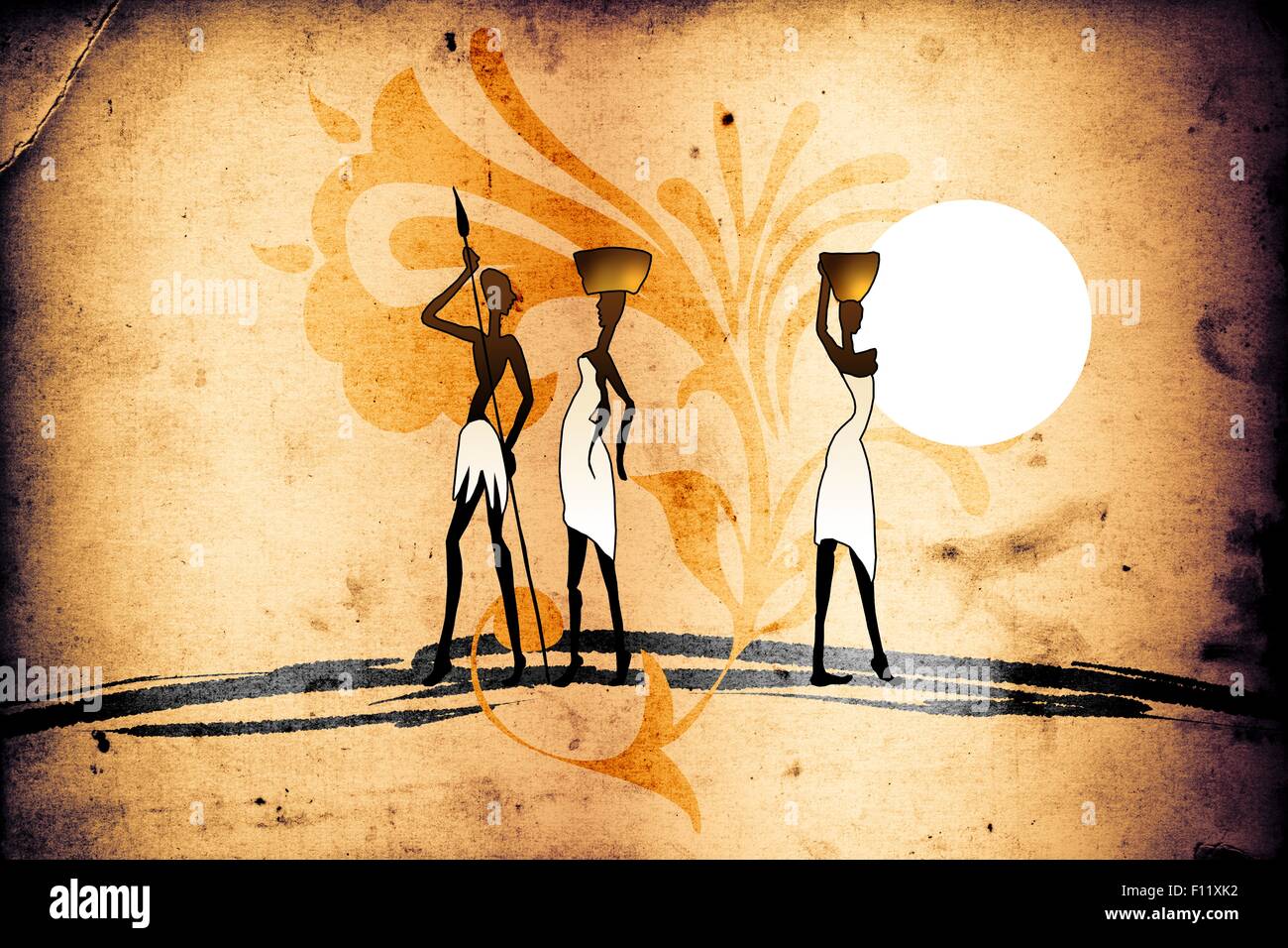 African ethnic retro vintage Stock Photo - Alamy