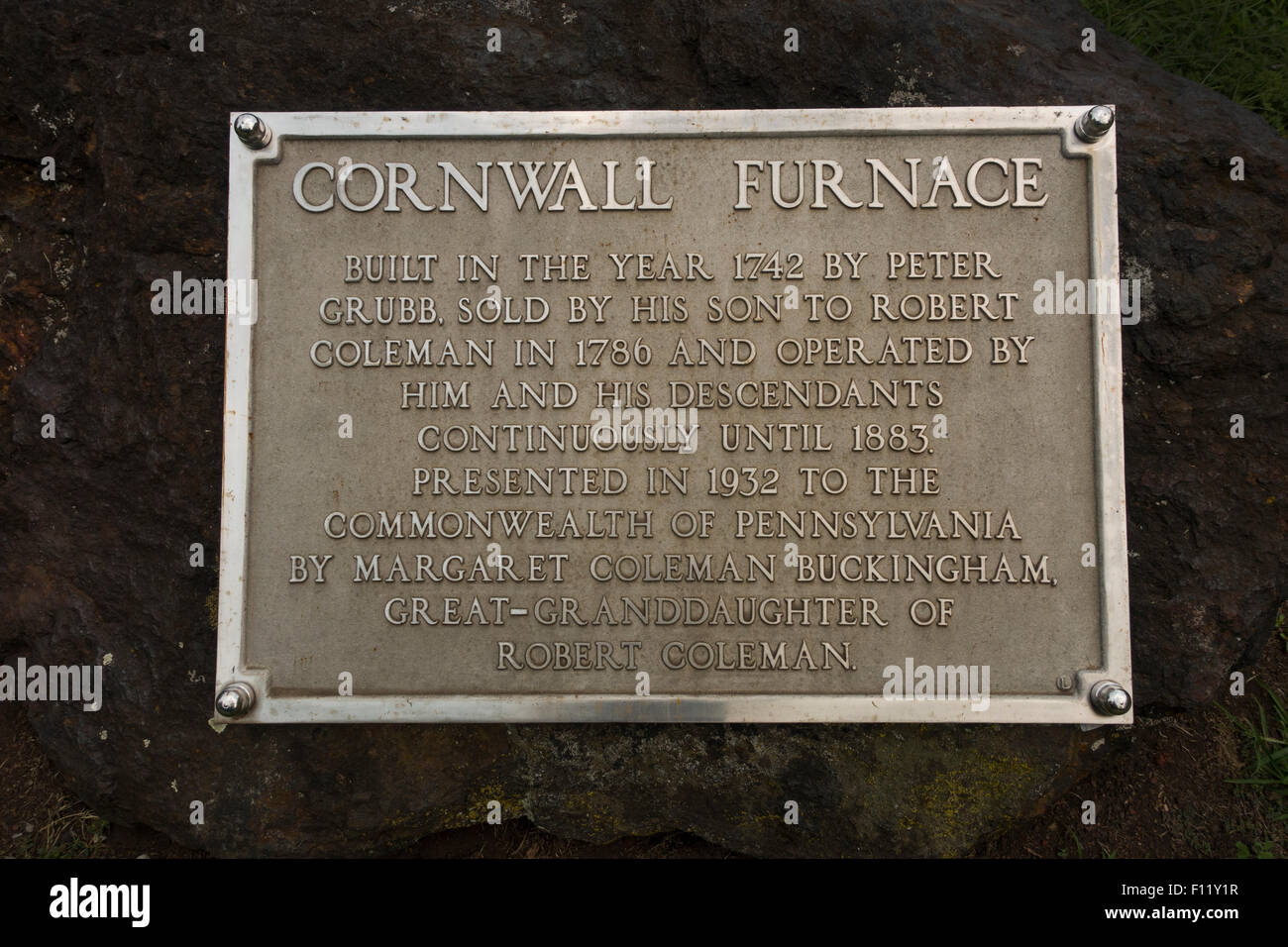 Cornwall iron furnace museum in Cornwall PA Stock Photo - Alamy