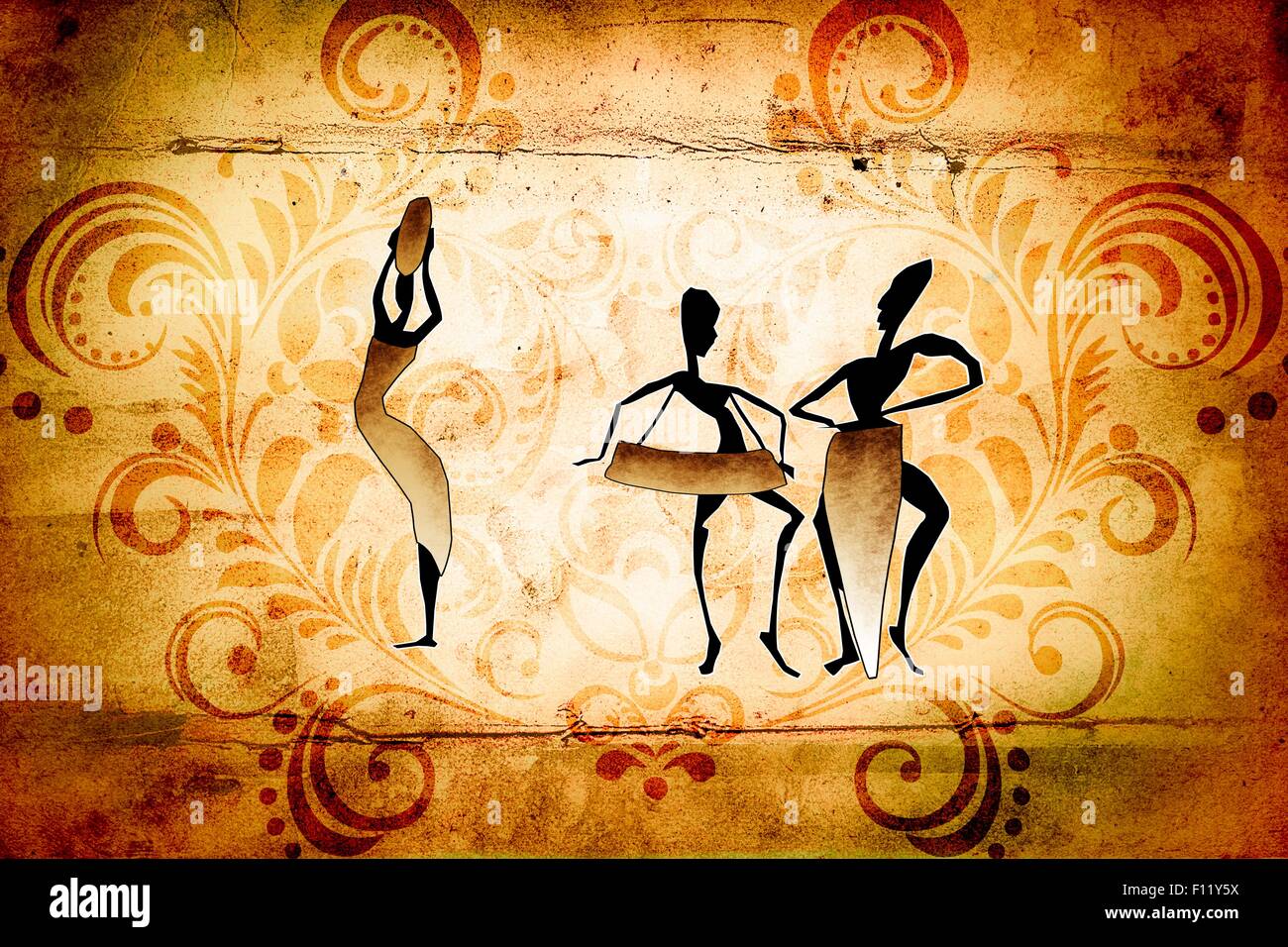 African ethnic retro vintage Stock Photo - Alamy