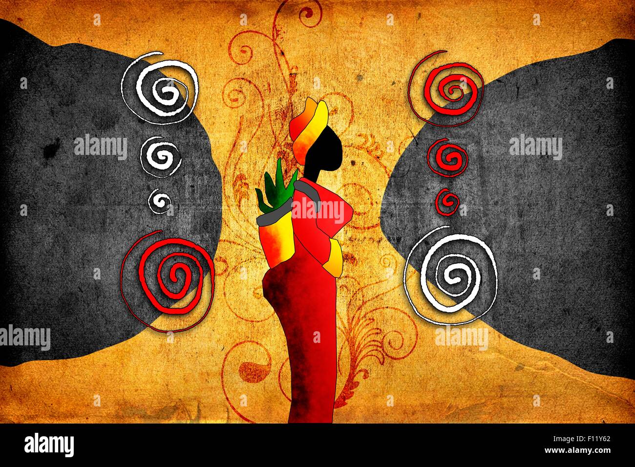 African ethnic retro vintage Stock Photo - Alamy