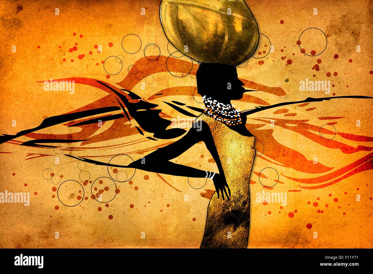 African ethnic retro vintage Stock Photo - Alamy