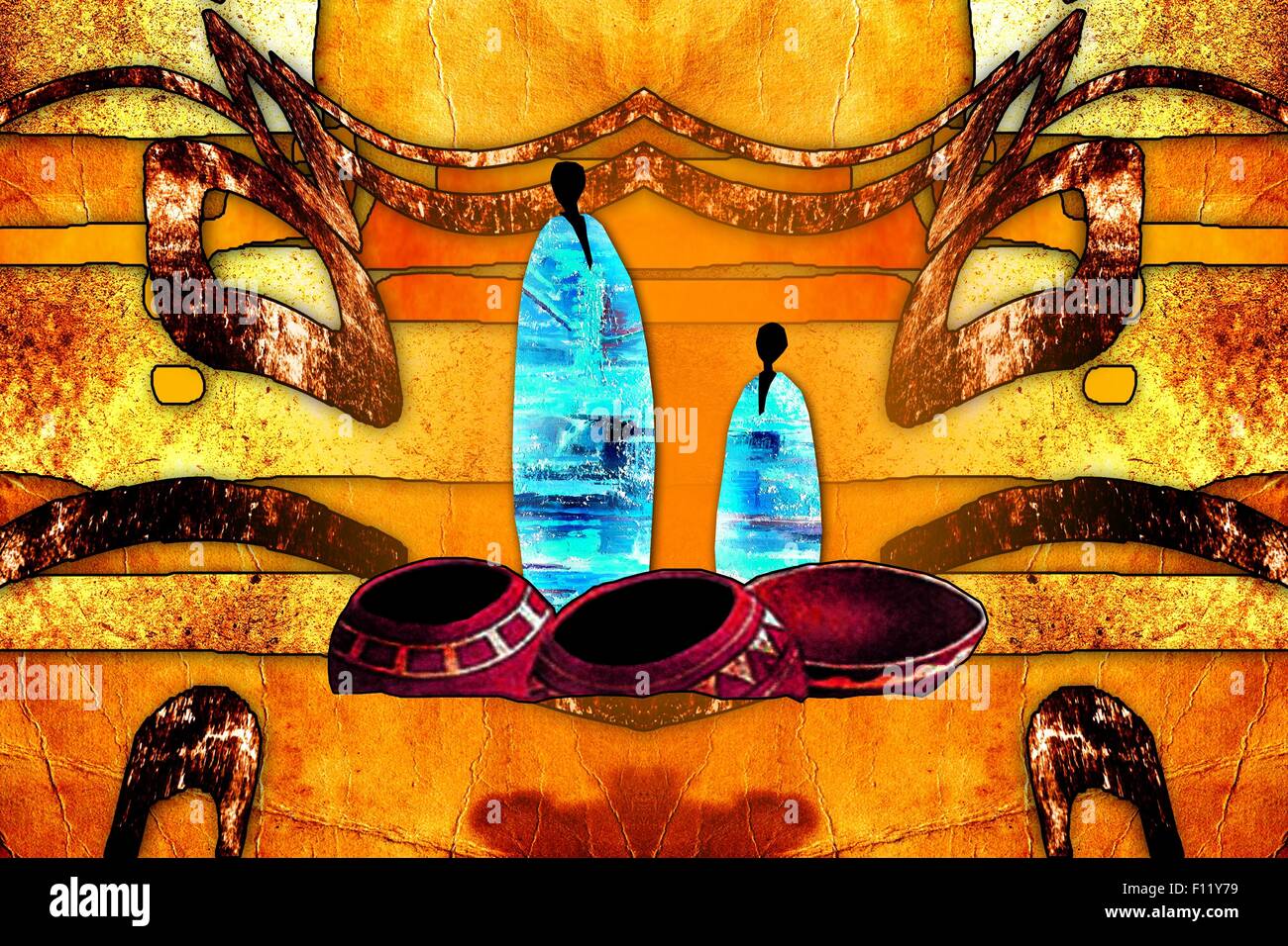 African ethnic retro vintage Stock Photo - Alamy