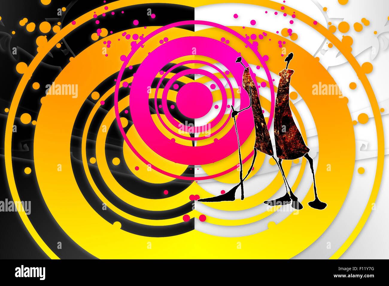 African ethnic retro vintage Stock Photo - Alamy