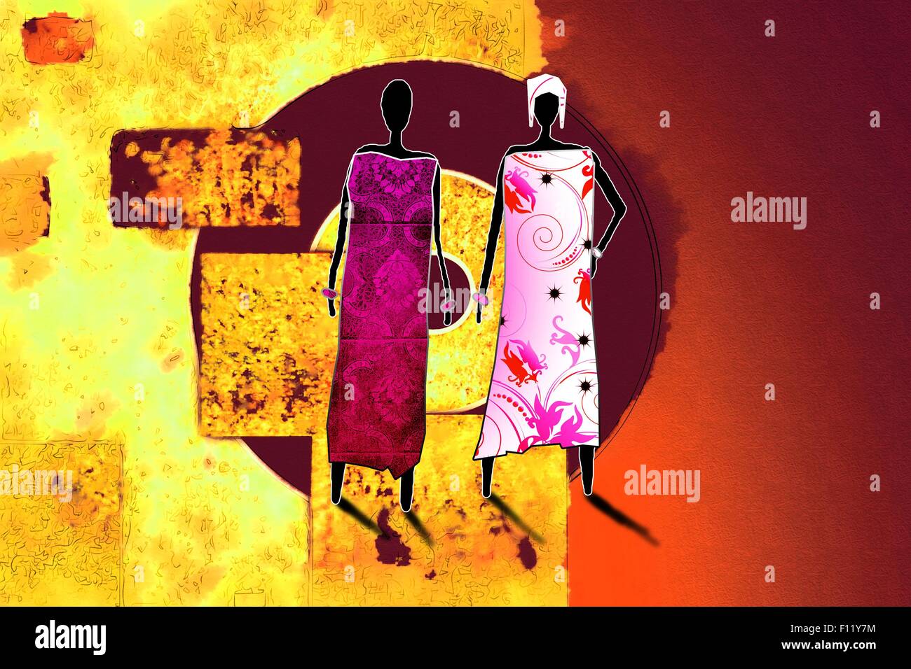 African ethnic retro vintage Stock Photo - Alamy