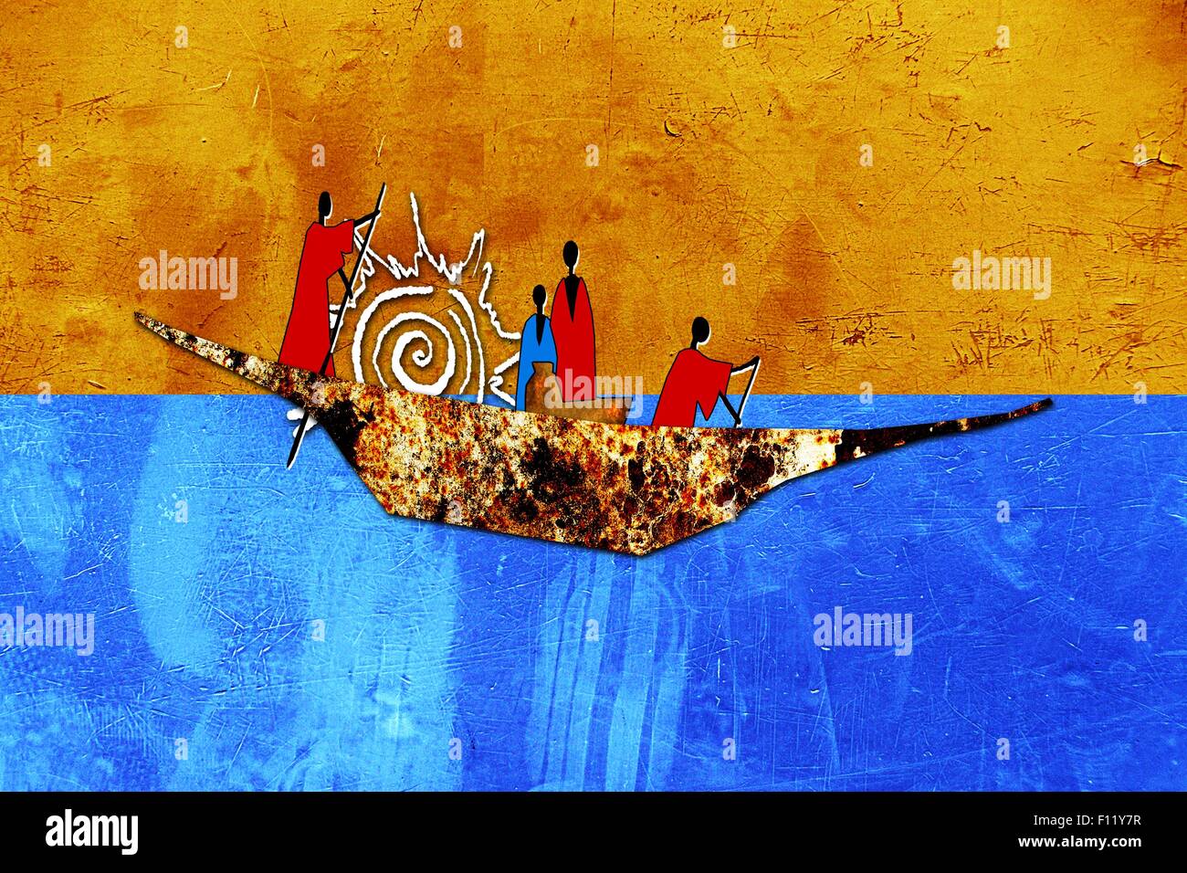 African ethnic retro vintage Stock Photo - Alamy