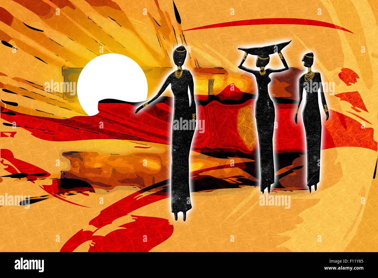 African ethnic retro vintage Stock Photo - Alamy