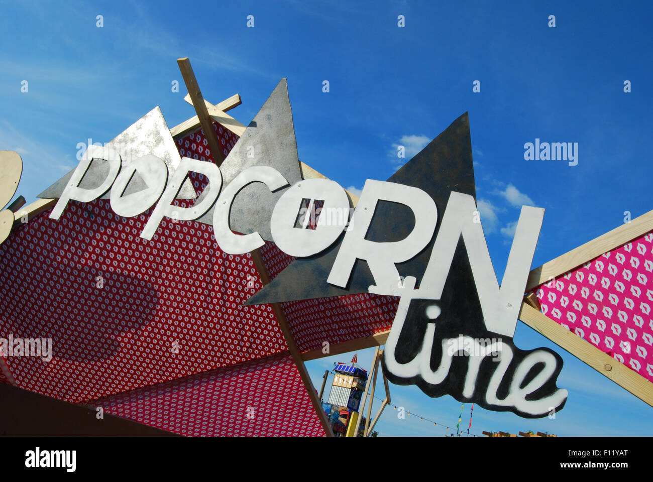 popcorn tent at Solar, a contemporary festival of performing arts in ...